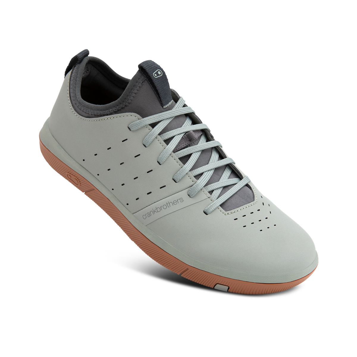 Stamp Street Fabio Flat Shoes - Sage/Gum | Crankbrothers